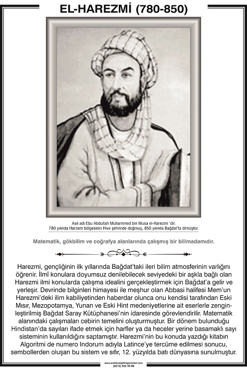 EL-HAREZMİ (780-850) kimdir. kısaca hayatı Sorunuz - EL-HAREZMİ (780 ...